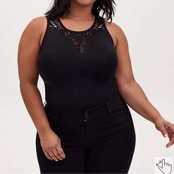 torrid | Tops | Torrid Black Seamless Cutout Tank Plus Size | Poshmark
